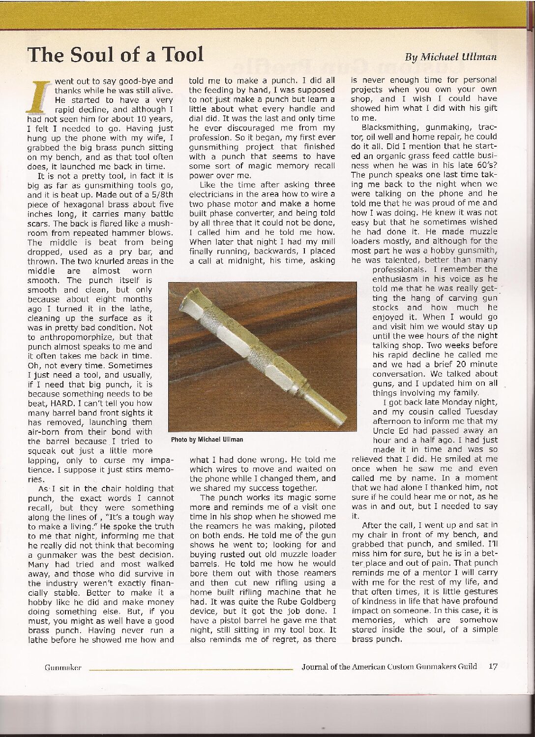 Soul of a tool | Ullman Precision